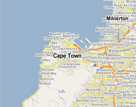 Vector Map of Cape Town | Free Vector Maps