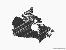 PowerPoint® Map of Canada with Provinces - Multicolor | Free Vector Maps